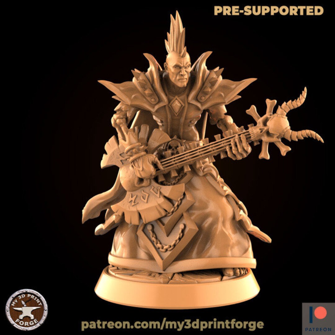 Dnd Undead Rock Music Miniature for Dnd World of Warcraft Minis ...
