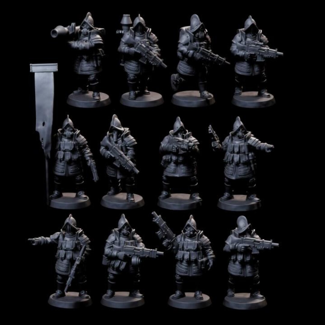 Mage Hunters Infantry Miniature Mini DND Models Trench Crusade ...
