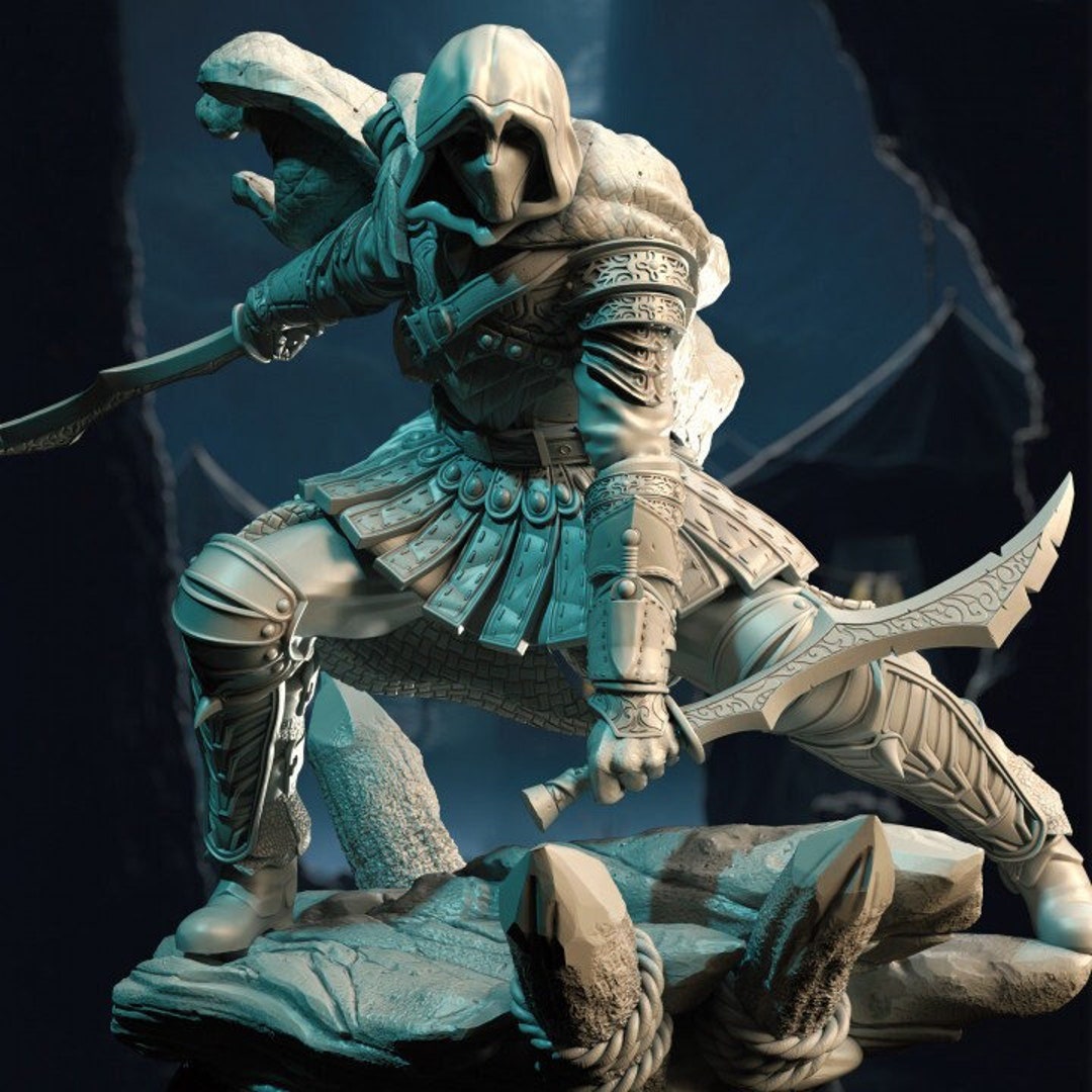 Dnd Stealth Assassin Miniature for D&D Thief Hero Character for ...
