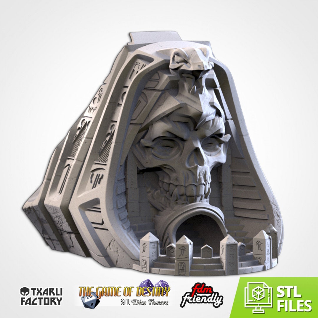 Dnd Undead Dice Tower Dungeons and Dragons Gift Dnd Egyptian Pharoh ...