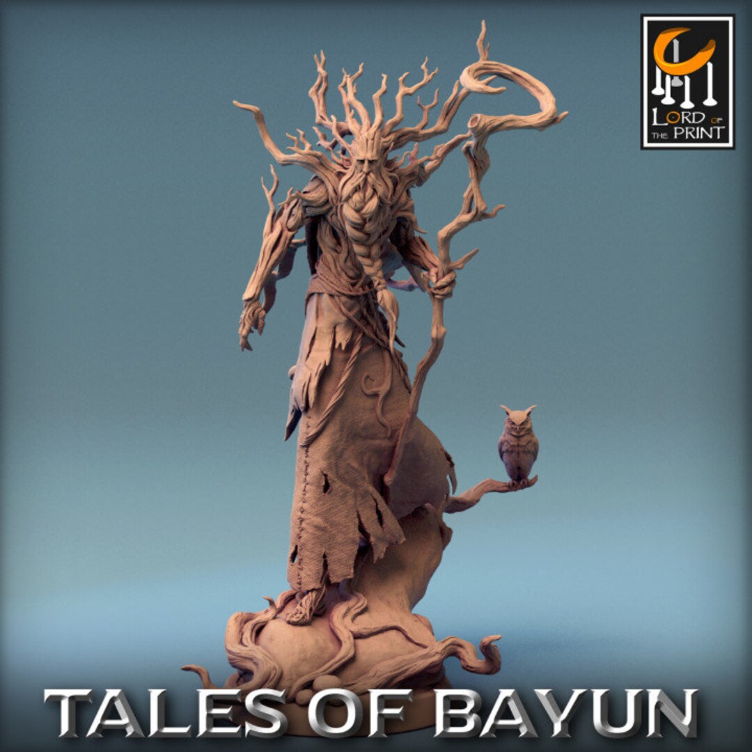 DND Tree Wizard Miniature Treant Boss Mini Dnd Enemy Miniatures ...