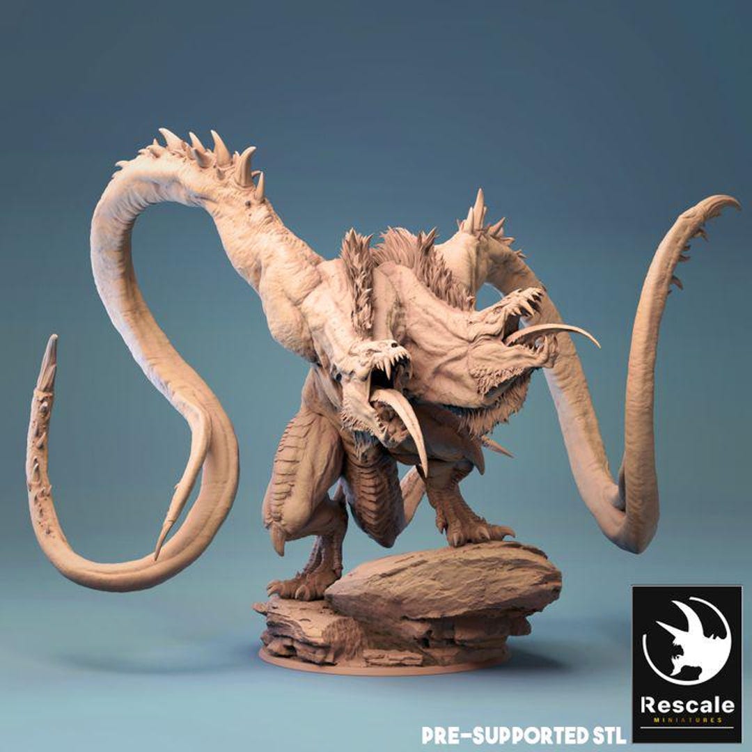 Dnd Demigorgon Miniature Evil Boss Mini Dnd Enemy Miniatures Dungeons ...