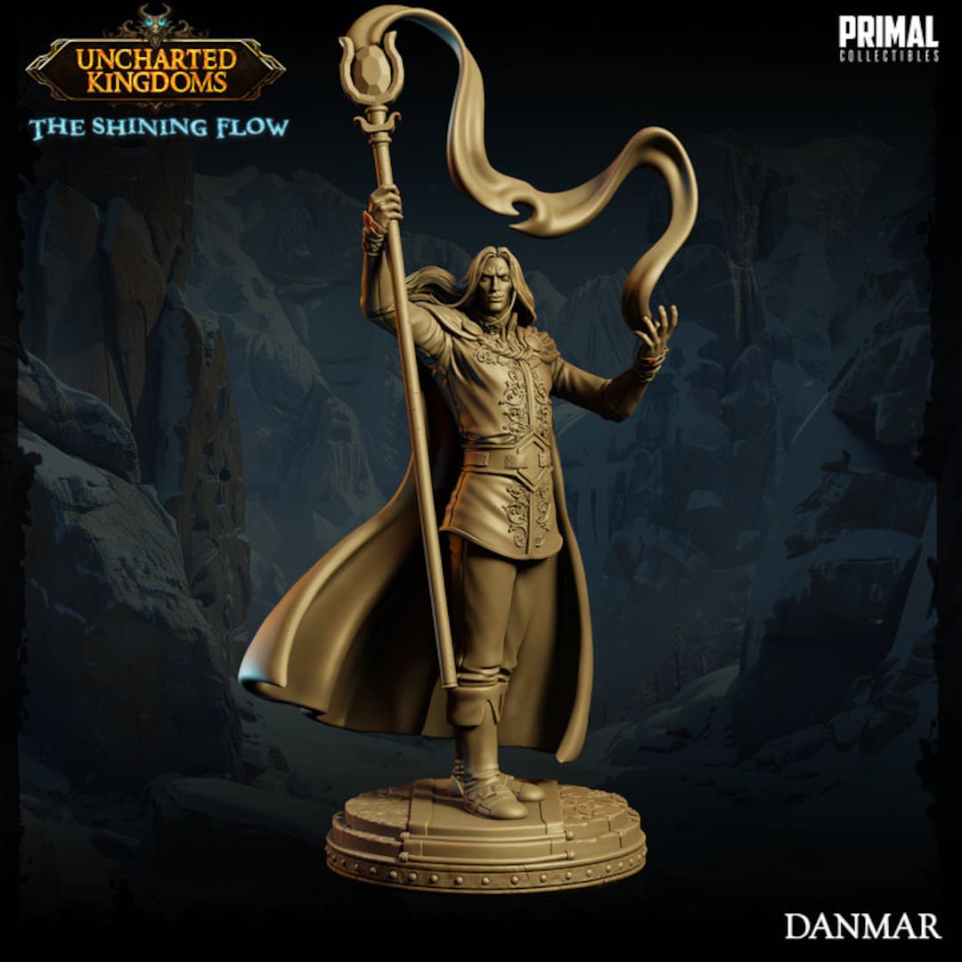Dnd Dark Necromancer Wizard Miniature for D&D Warlock Hero Character ...