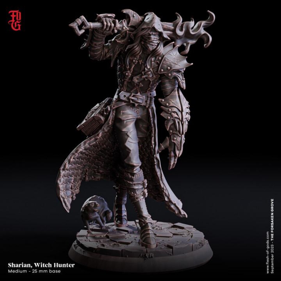 War Prophet Priest, Heretic Priest Character Miniature DND Models ...