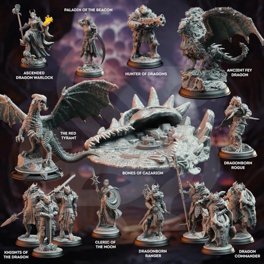 Dnd Starter Campaign Miniatures Beginners Dnd Set Dungeons and Dragons ...