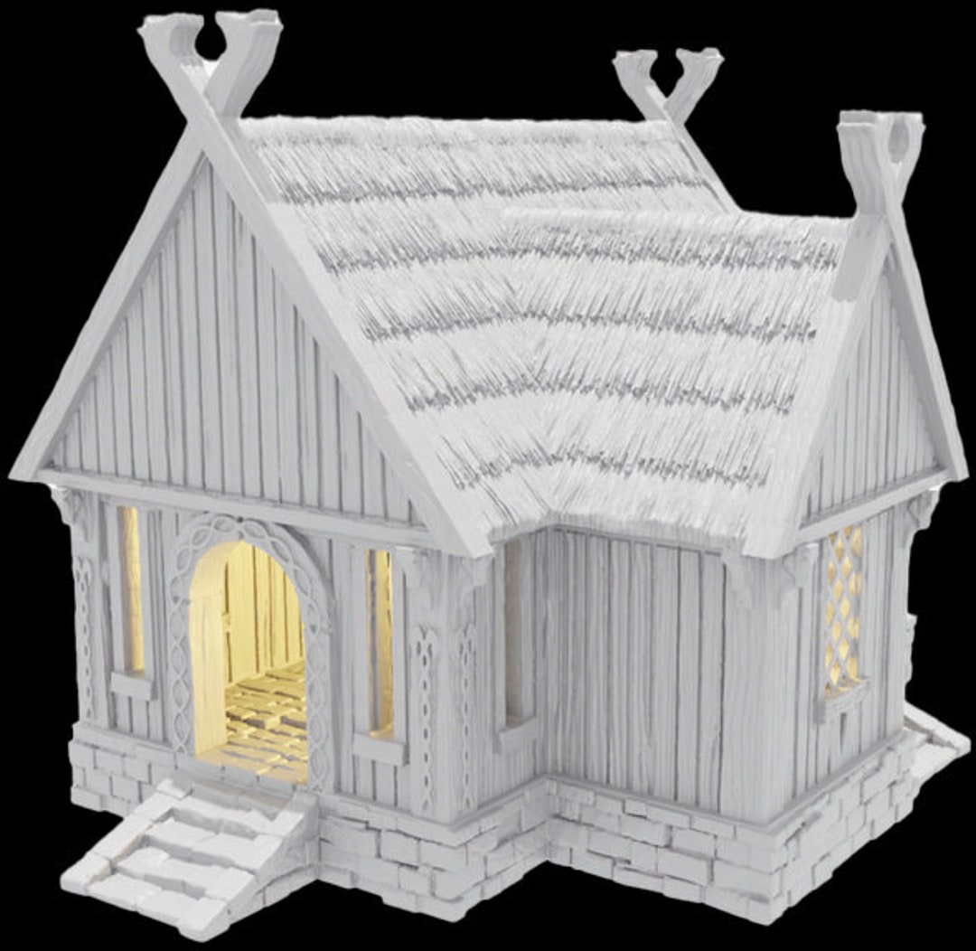 Building Terrain Town House for Dungeons and Dragons Saxon Home for ...