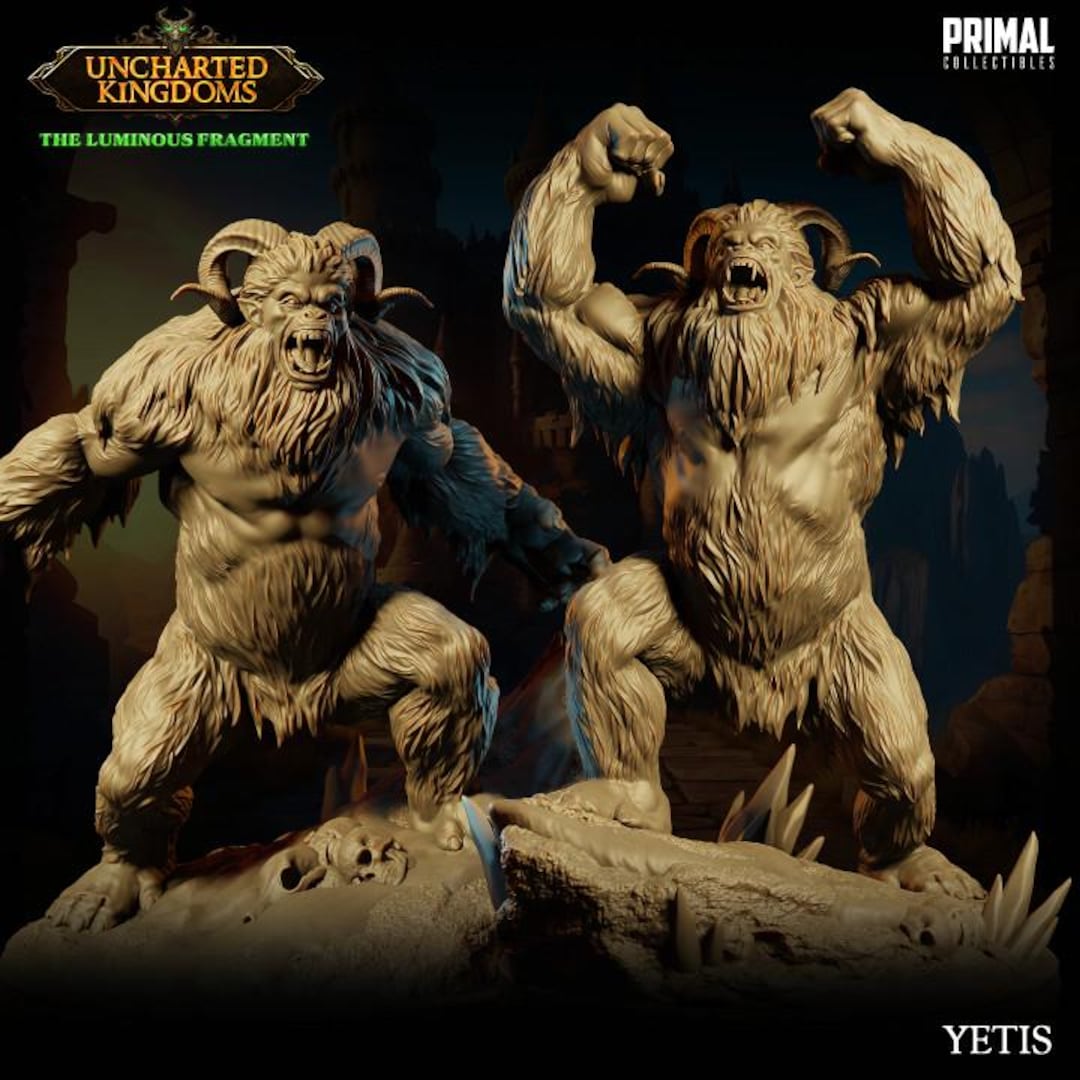 Dnd Abomidable Yeti Model for Dungeons and Dragons Norse God Miniature ...