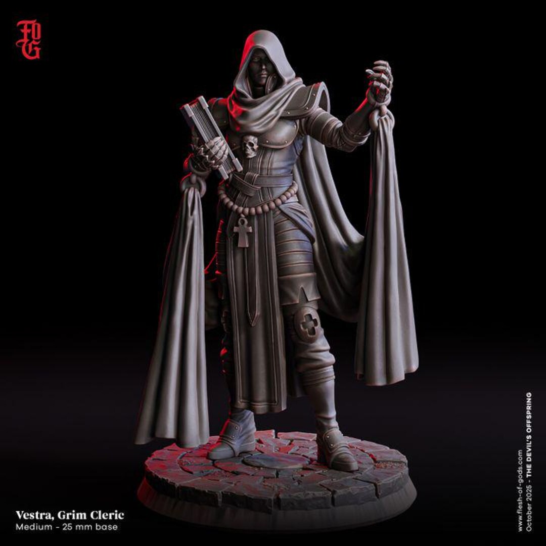 War Prophet Priest, Heretic Priest Character Miniature Artillery Witch ...