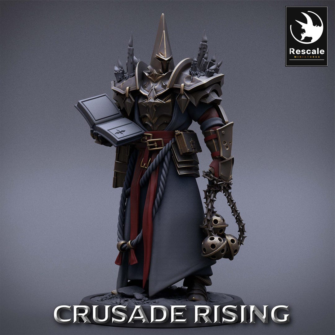 War Prophet Priest, Character Miniature New Antioch Mini DND Models ...