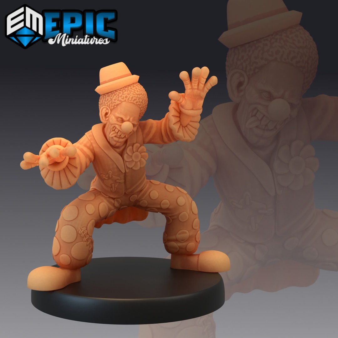 Dnd Clown Miniature Bundle Dungeons and Dragons Minis Perfect for ...