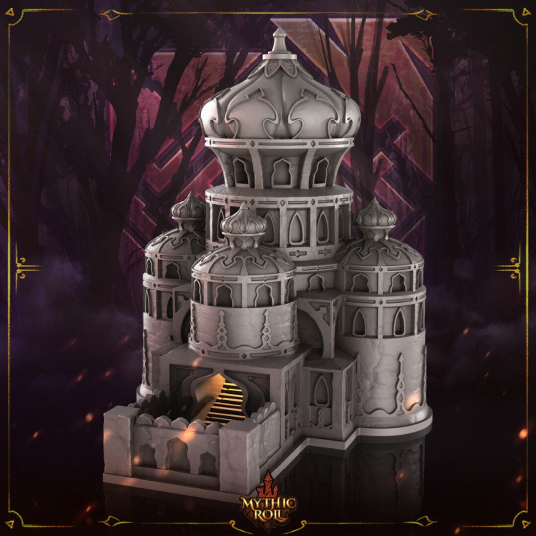 Dnd Sand Temple Dice Tower Miniatures Dungeons and Dragons Gift D&D ...