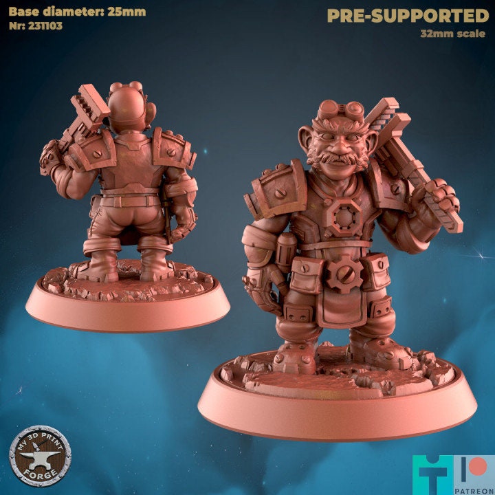Dnd Gnome Artificer Miniature for Dnd World of Warcraft Minis Dungeons ...
