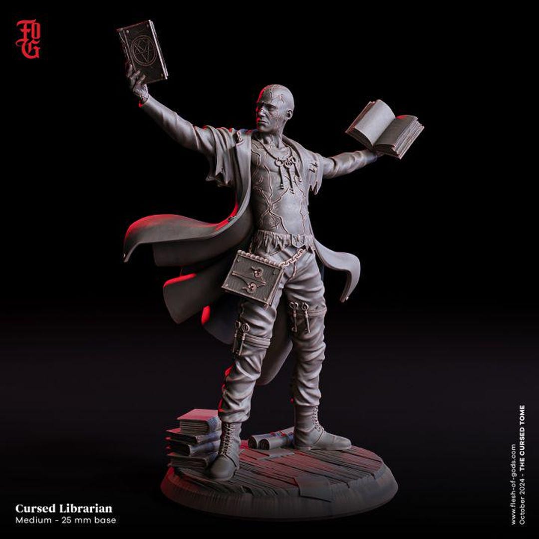 Dnd Dark Wizard Miniature for D&D Warlock Hero Character for Dungeons ...