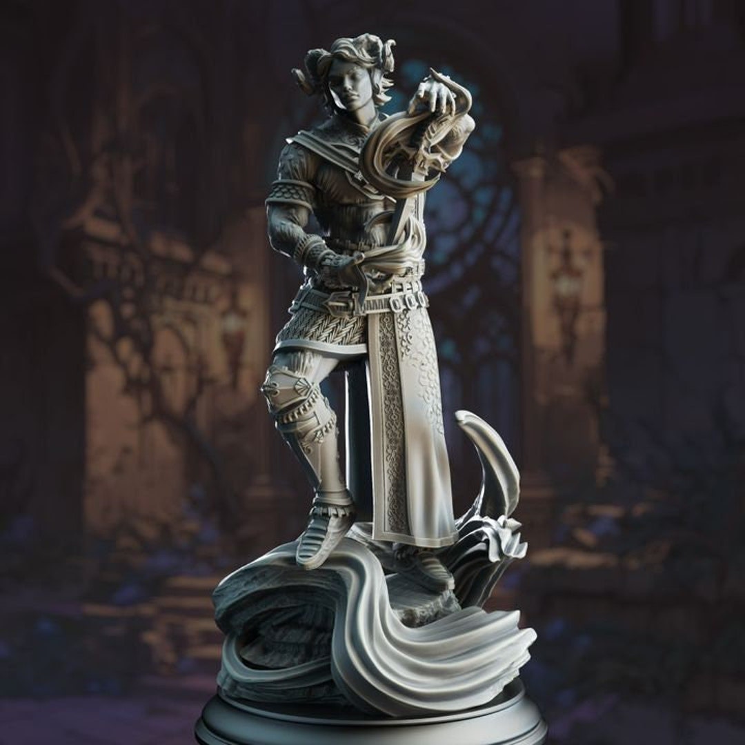 Dnd Magic Bard Miniature for D&D Npc Tiefling Thief Hero Character for ...