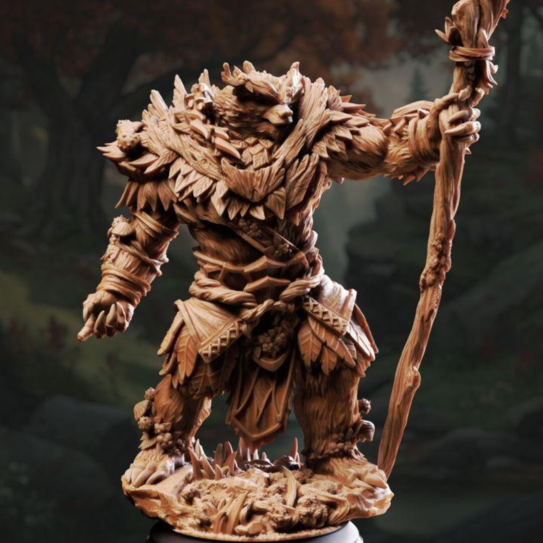 Dnd Werewolf Werebear Miniature Evil Shapeshift Mini Dnd Enemy ...
