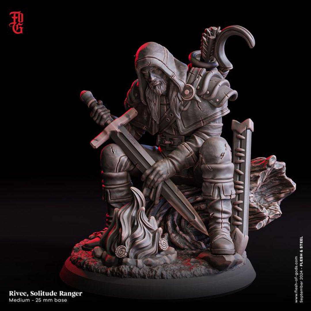 Dnd Lonely Rangeminiature for D&D Witcher Strider Hero Character for ...
