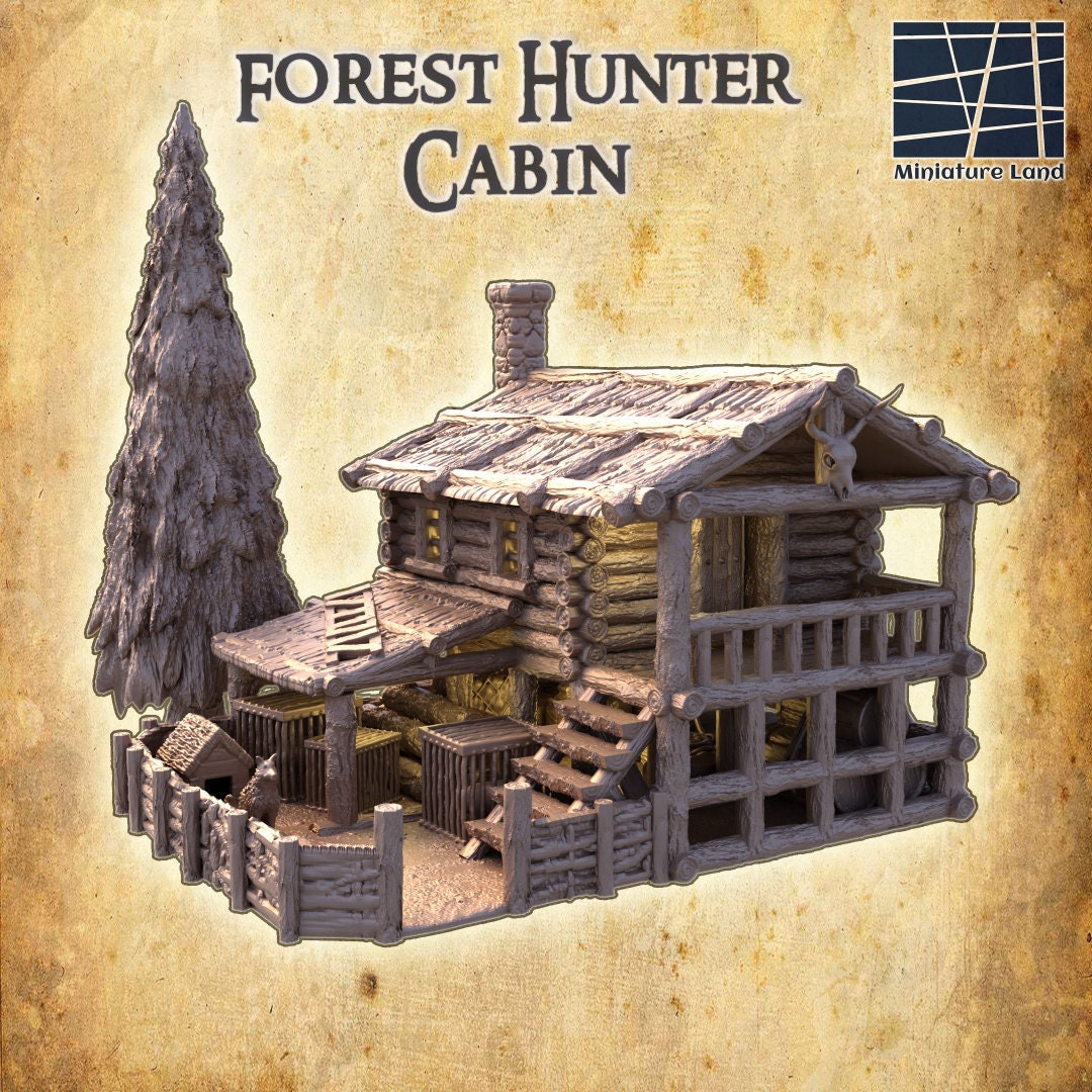 Building Terrain Hunters Log Cabin for Dungeons and Dragons Saxon Home ...