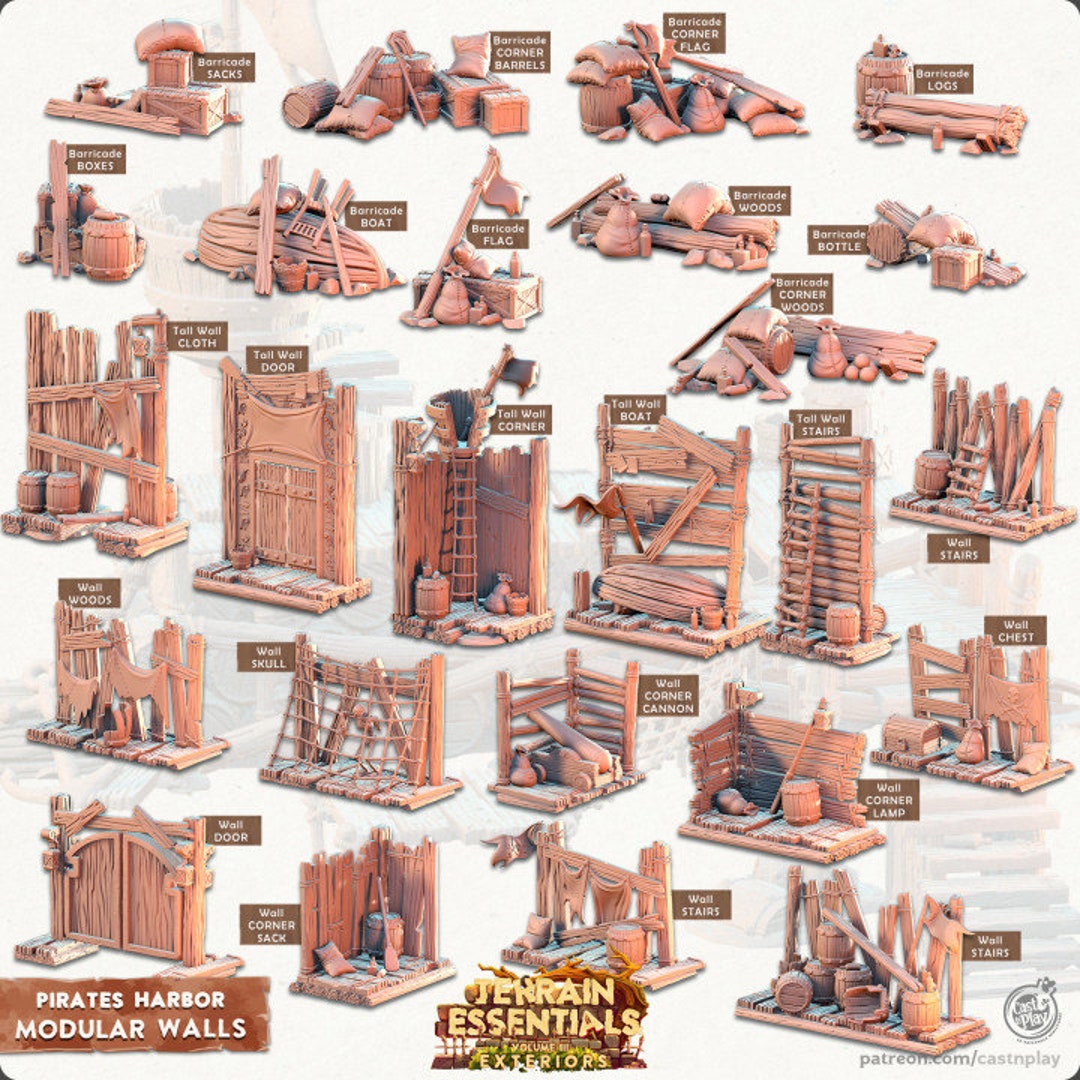 Dnd Terrain Pirate Harbour Cave for Dungeons and Dragons, Bandit Hide ...