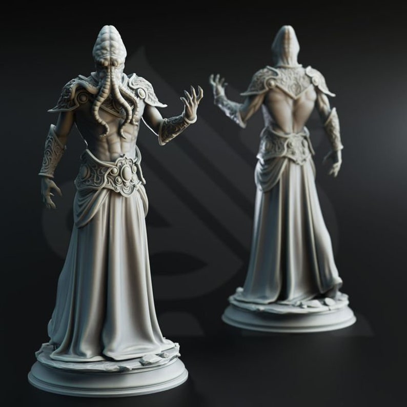 Dnd Mind Flayers Miniatures Bundle Illithid Enemies Mini for Dungeons ...