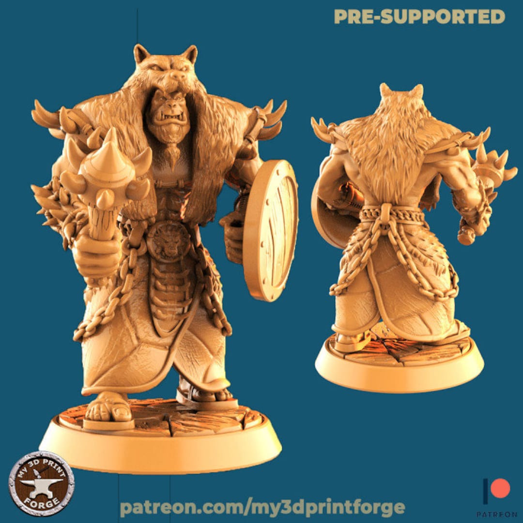 Dnd Orc Shaman Miniature for Dnd World of Warcraft Minis Dungeons and ...