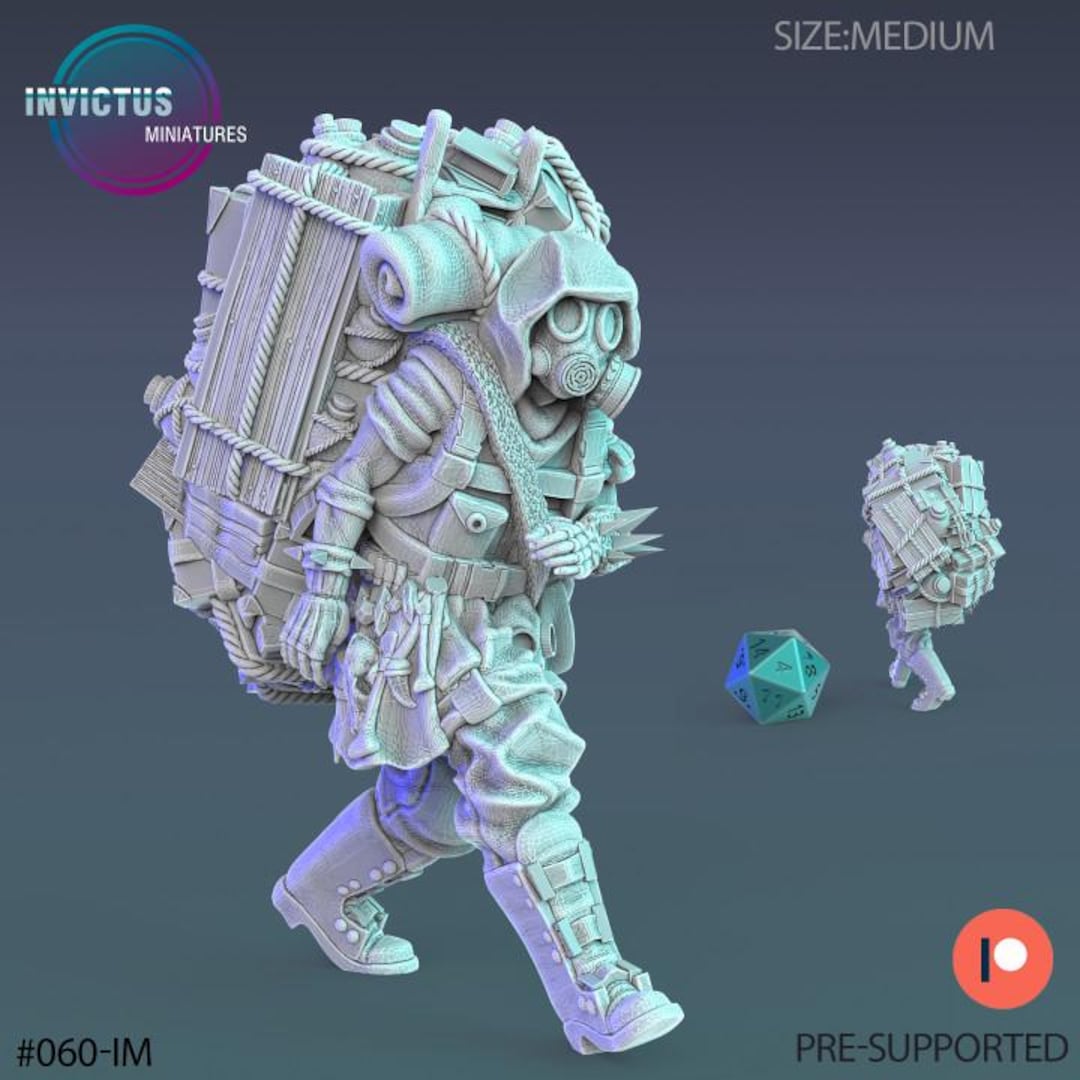 War Ammo Monk, Heretic Priest Character Miniature Knight of the Bell ...