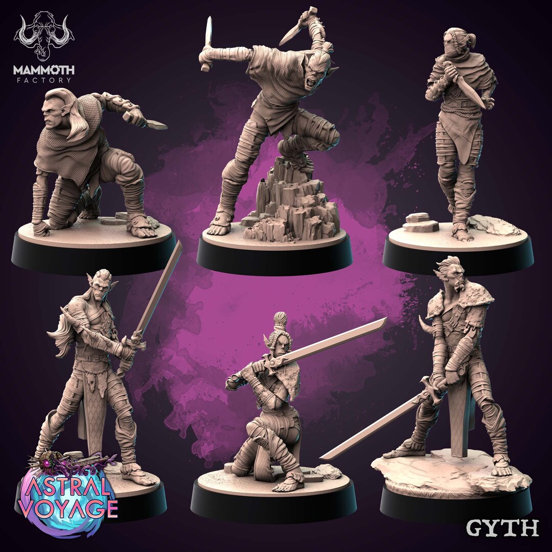 Dnd Gyth Miniatures Bundle Playable Gythyanki Characters Mini for ...