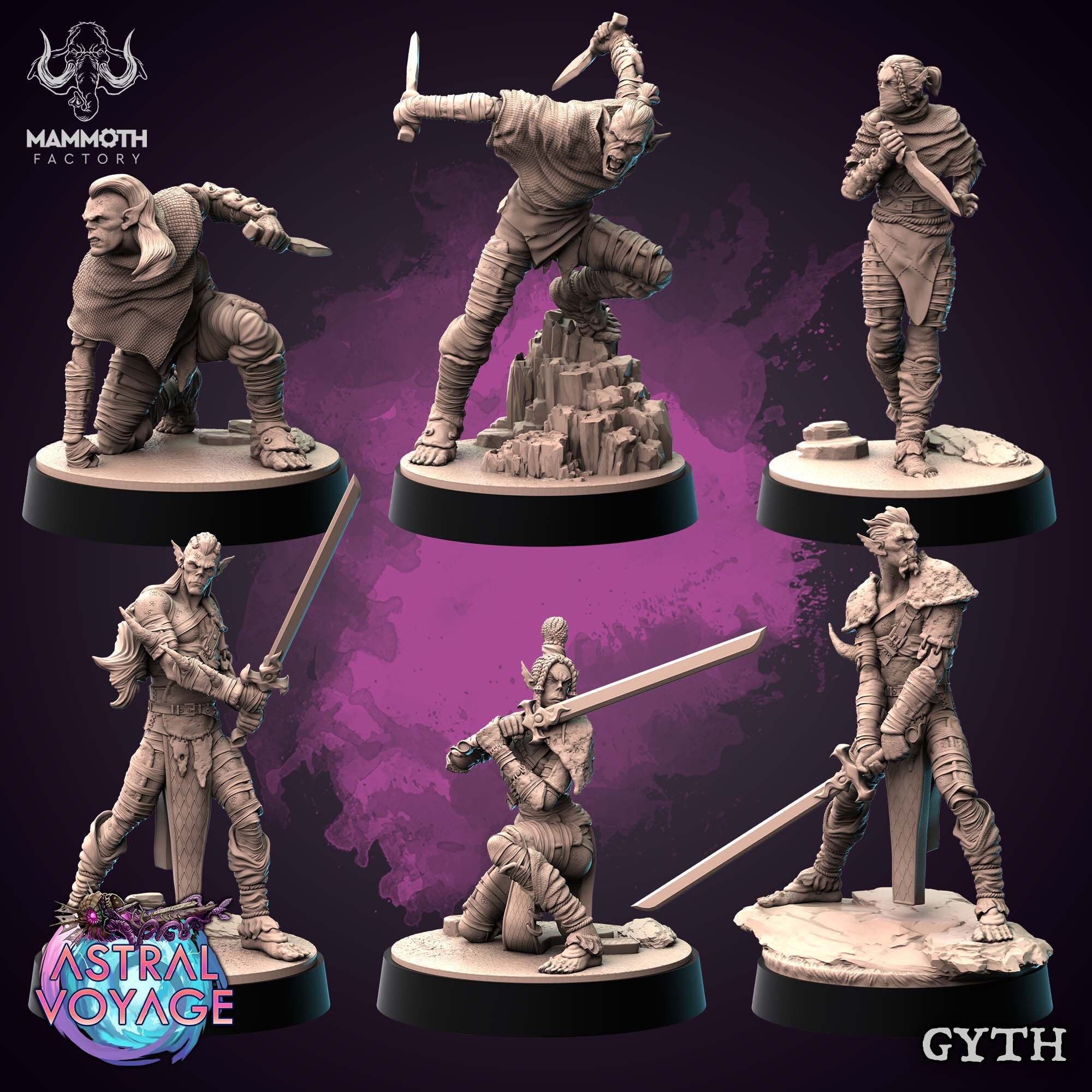 Dnd Gyth Miniatures Bundle Playable Gythyanki Characters Mini for ...