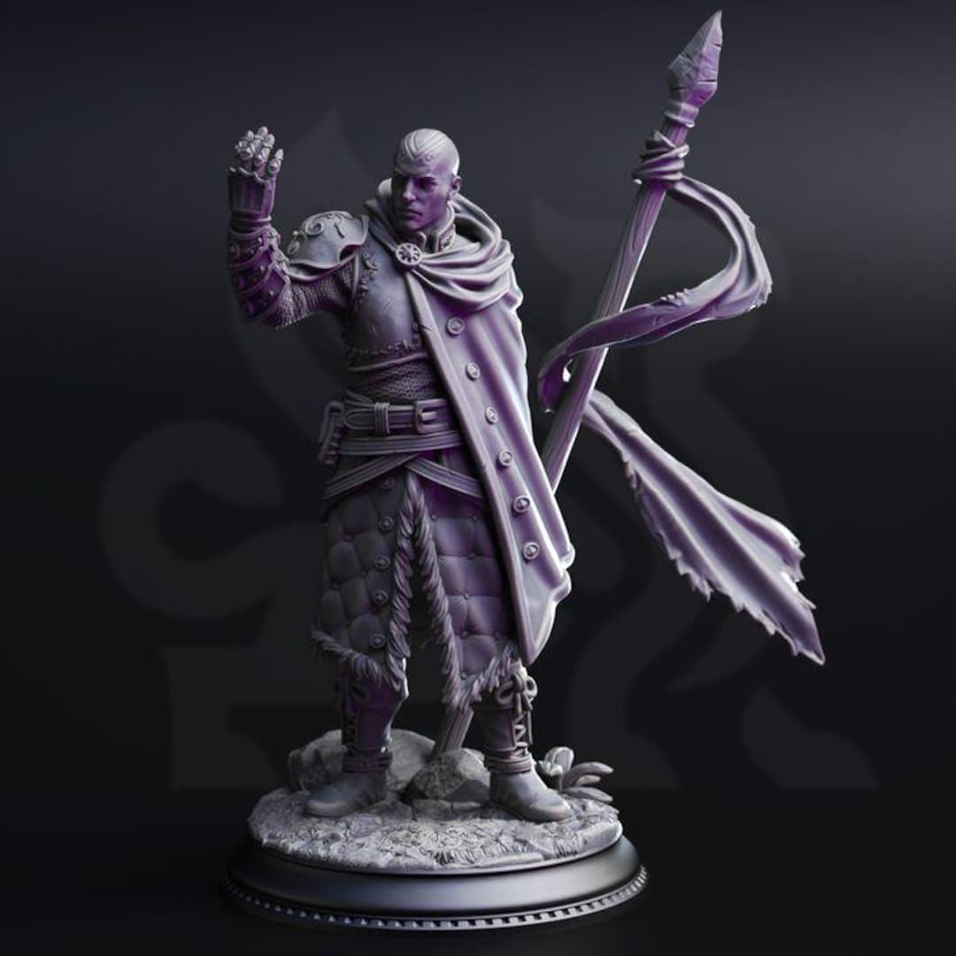 Dnd Human Monk Miniature for Dnd Mini Fighter Characters Mini for ...