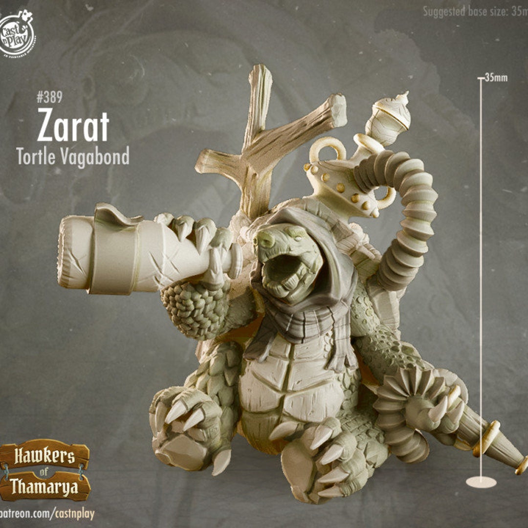 Dnd Drunk Tortle Monk Miniature for D&D Tavern Brawler Hero for ...