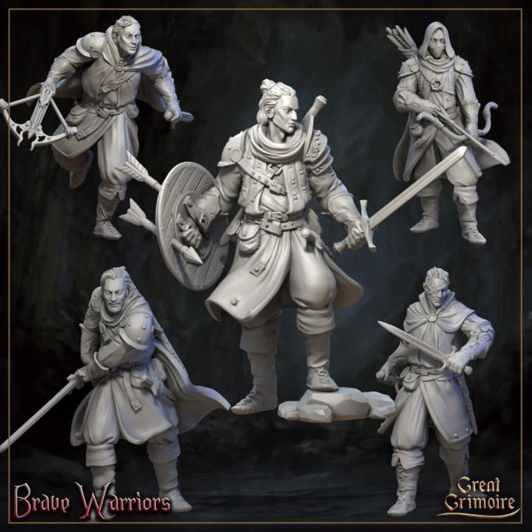 Dnd Bandit Miniatures Bundle, D&D Dungeon Quest Set Dungeons and ...