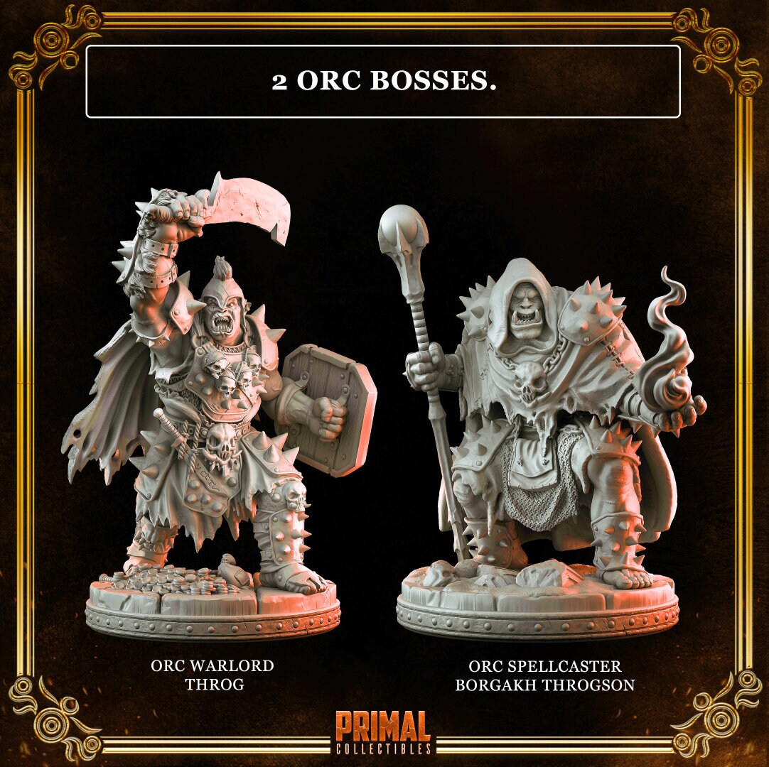 Dnd Campaign Miniatures Bundle Wizard Orc Tower Set Dungeons and ...