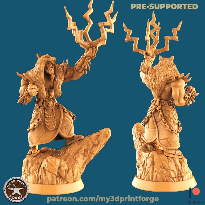 Dnd Orc Shaman Miniature for Dnd World of Warcraft Minis Dungeons and ...