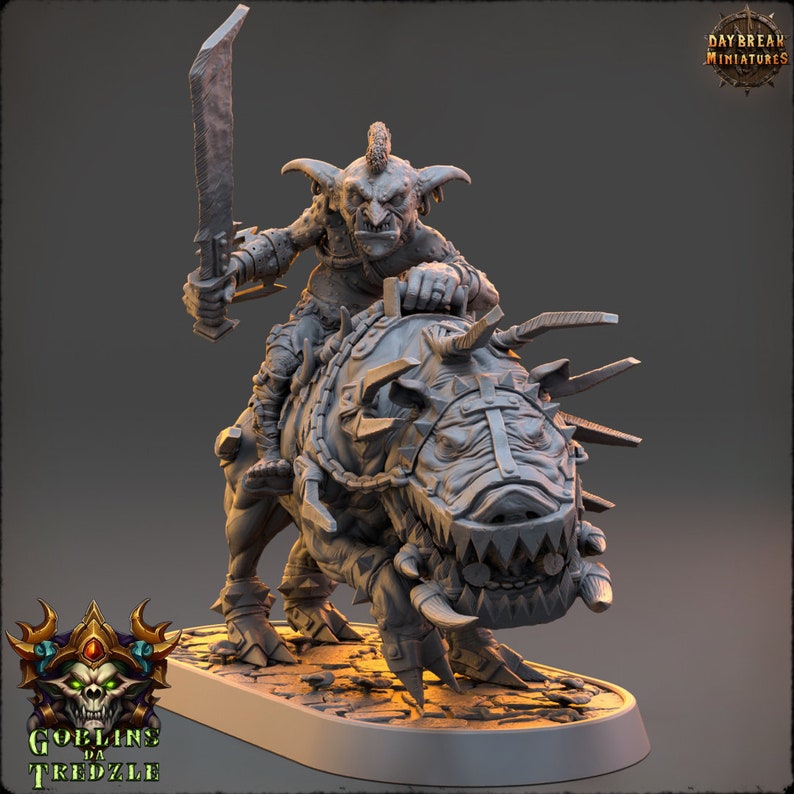 Dnd Goblin Raider Enemy Miniatures Bundle Orc Mini for Dungeons and ...