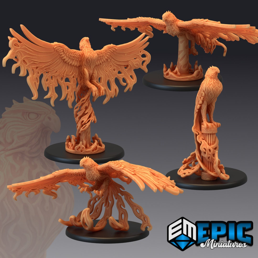 Dnd Phoenix Miniature Bundle for Dungeon Quest Set Dungeons and Dragons ...