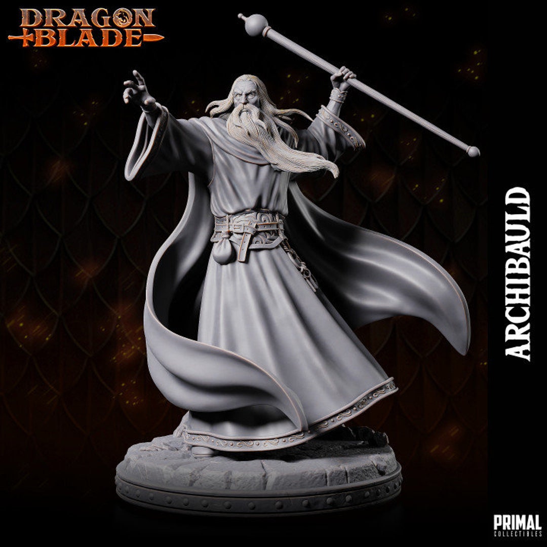 Dnd Dark Necromancer Wizard Miniature for D&D Warlock Hero Character ...