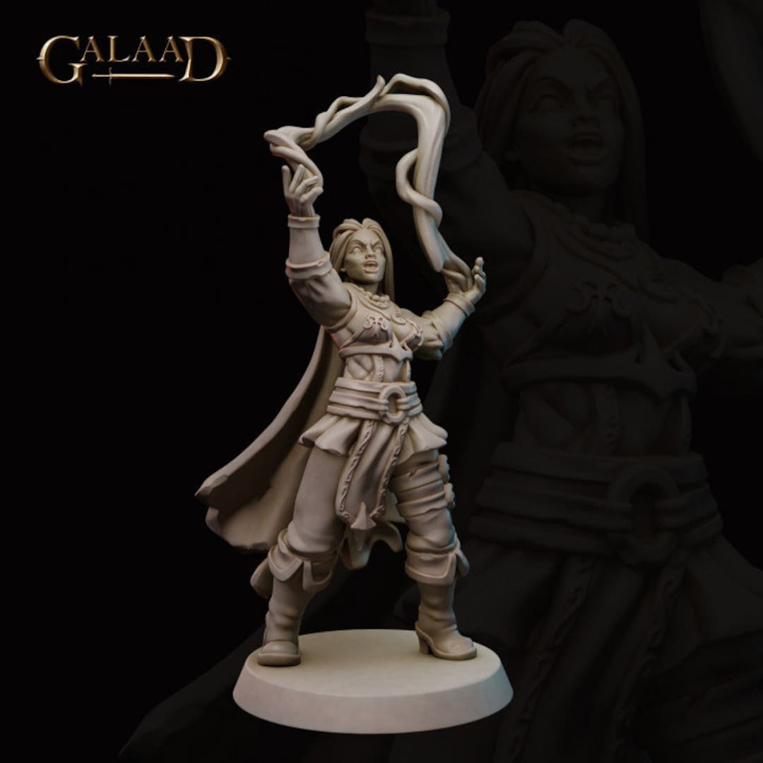 Dnd Human Female Wizard Miniature for Dungeons and Dragons Mini Set ...