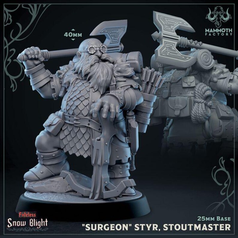 Dnd Dwarf Miniature Bundle for Dungeon Quest Set Dungeons and Dragons ...