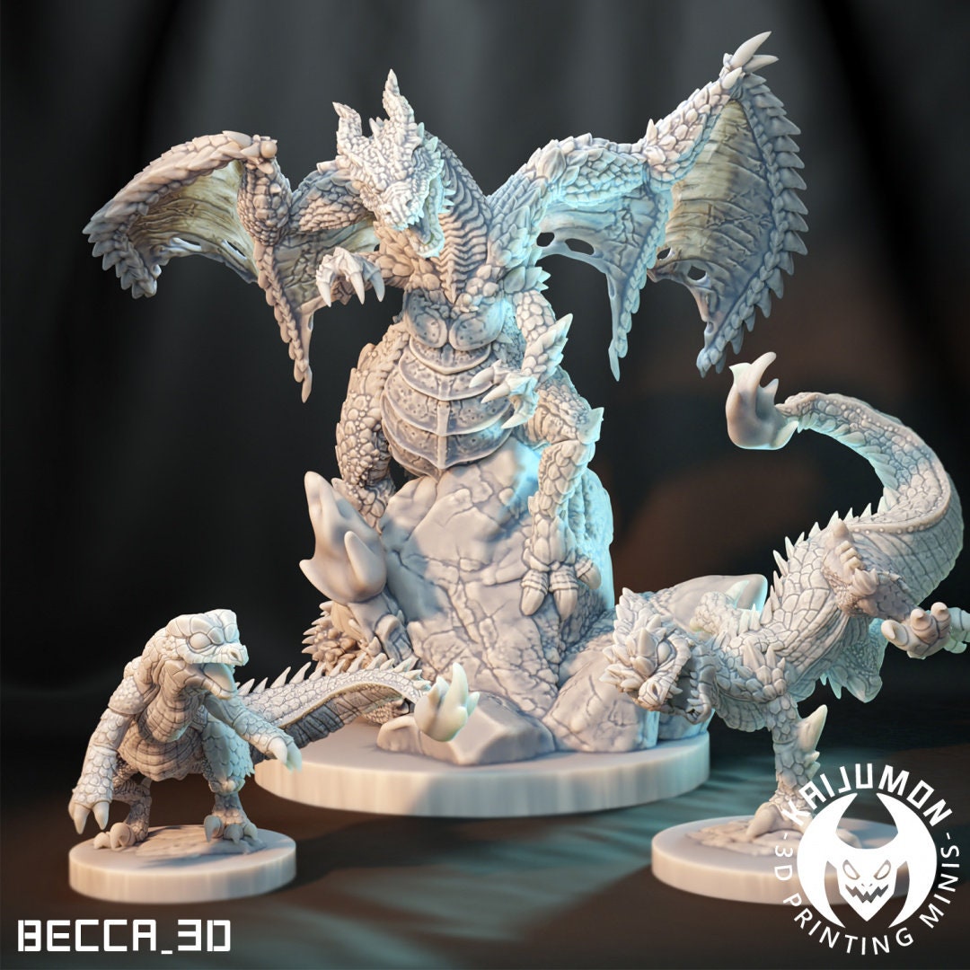 Charizard Pokemon Miniature Starter Pokemon Mini 3D Printed Miniature ...