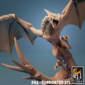 Dnd Brass Dragon Mini Boss Miniature Dnd Enemy Mini for Dungeons and ...