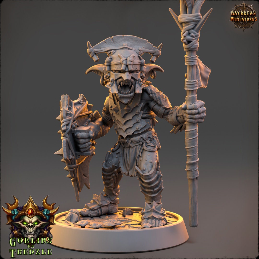 Dnd Goblin Raider Enemy Miniatures Bundle Orc Mini for Dungeons and ...