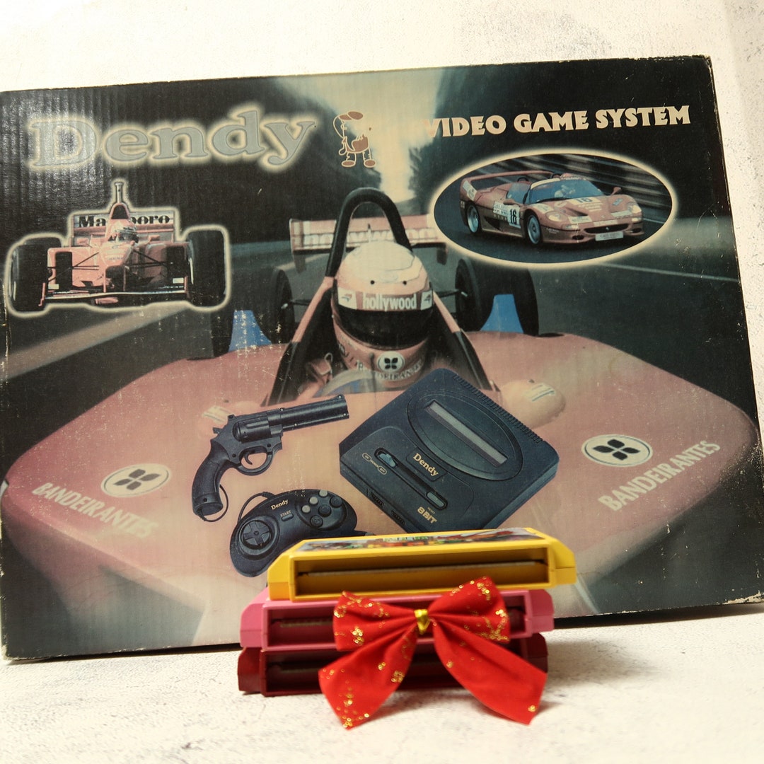 Retro Game Console Dendy Plug&play 20 Video Games With 2x Controllers ...