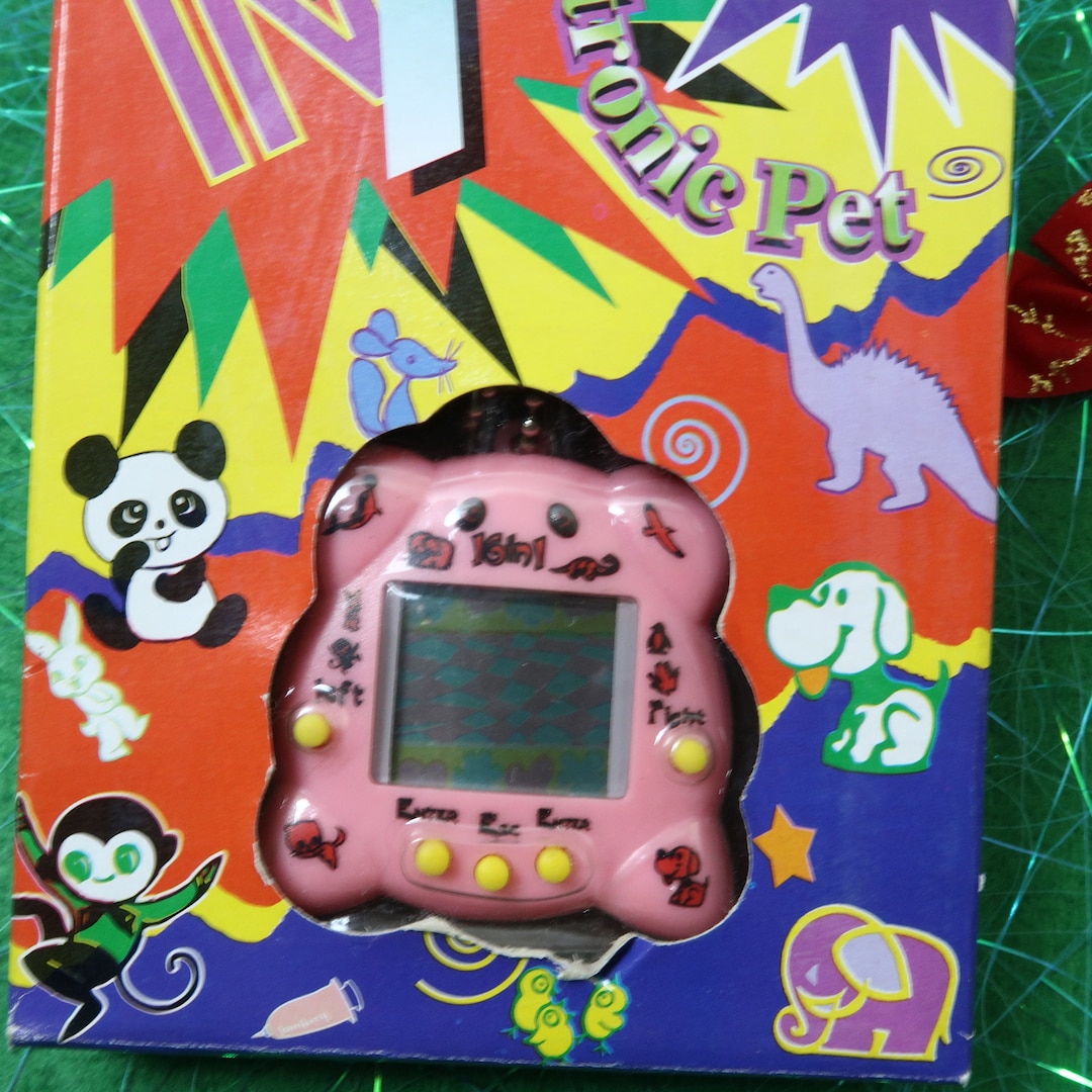 Tamagotchi 16-in-1 Pink Bear, Virtual Pet in Box With Manual - Etsy