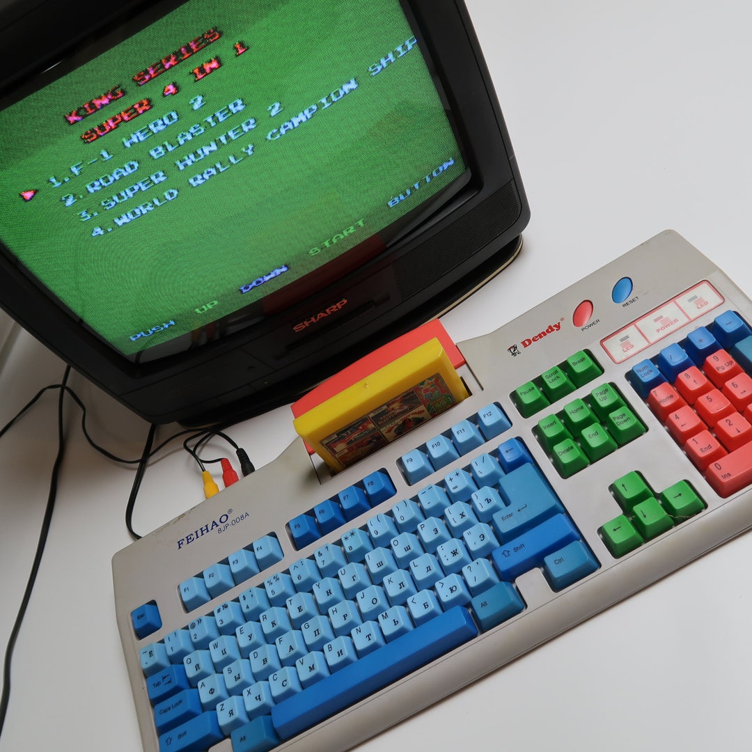 Retro Gaming Dendy 8 Bit Home Console, Computer Learning Set - Etsy