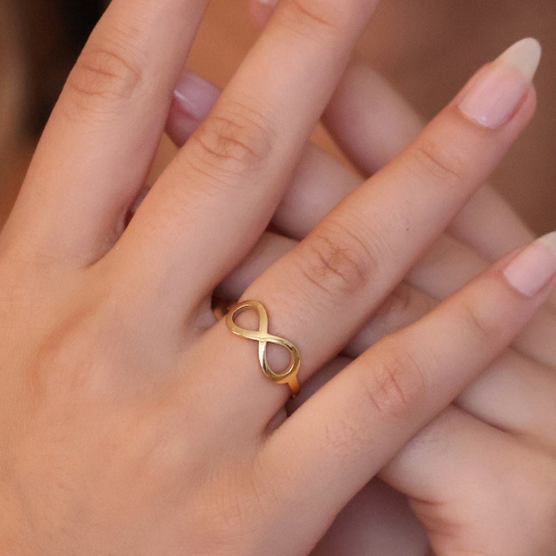 Gold Infinity Ring - Etsy