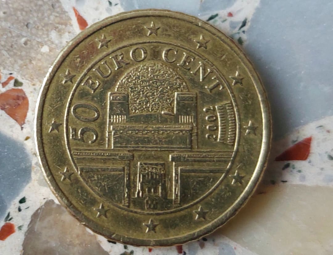 Coin 50 Cent Austria 2002 - Etsy