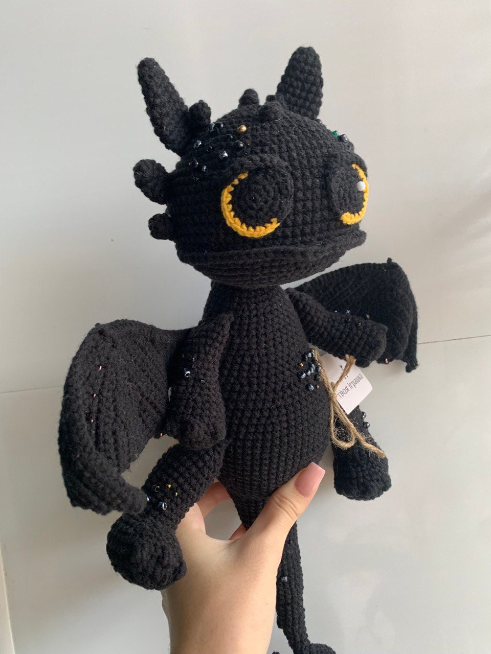 Toothless Dragon, Handmade Toy From Cartoon How to Train Your Dragon ...