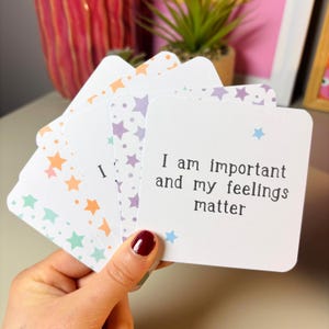 Kids Positive Affirmation Cards. Personalised Handmade Affirmation Card ...