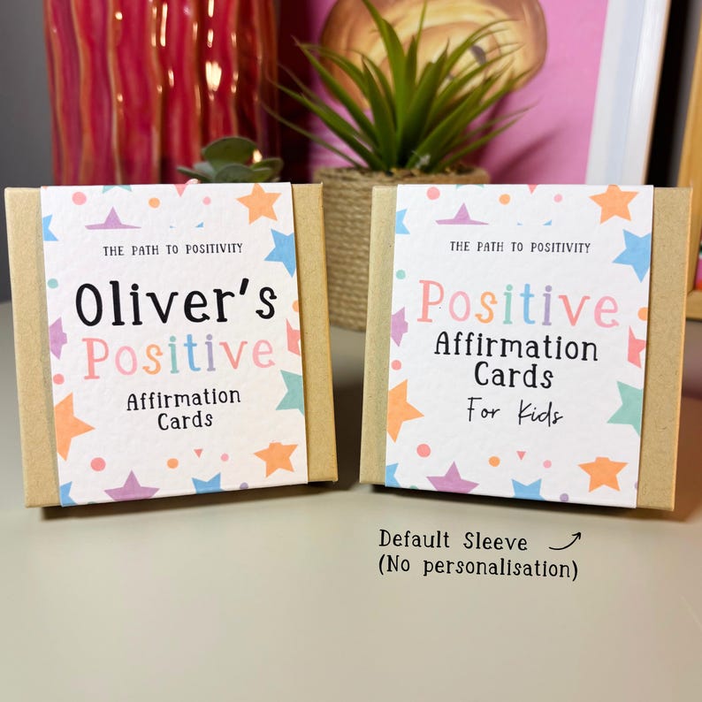 Kids Positive Affirmation Cards. Personalised Handmade Affirmation Card ...
