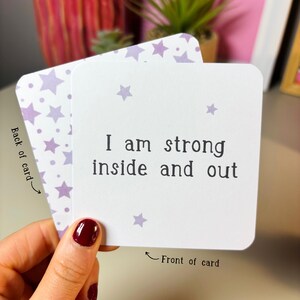 Kids Positive Affirmation Cards. Personalised Handmade Affirmation Card ...