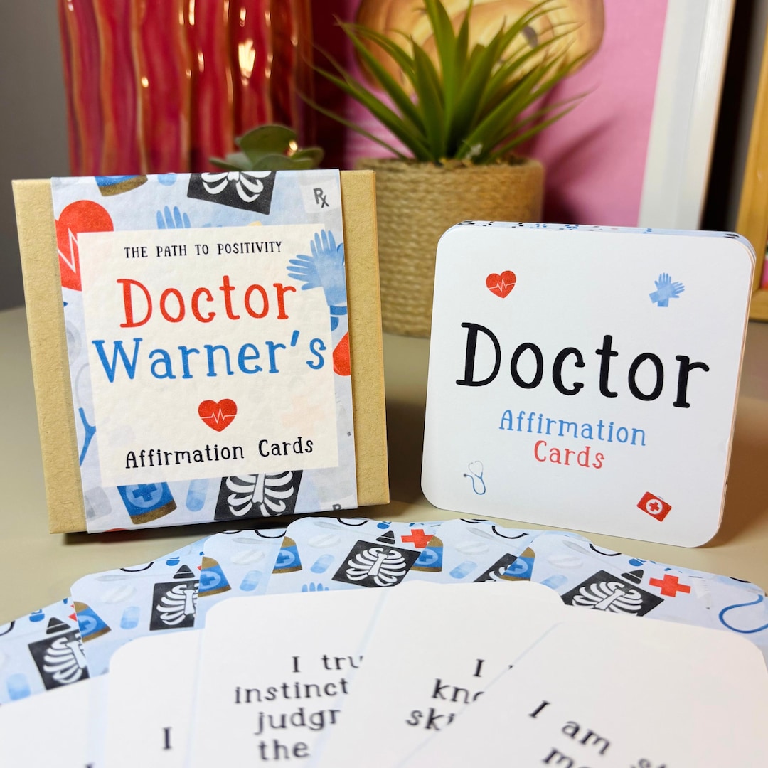 Doctor Affirmation Cards. Handmade Personalised Positive Affirmation ...